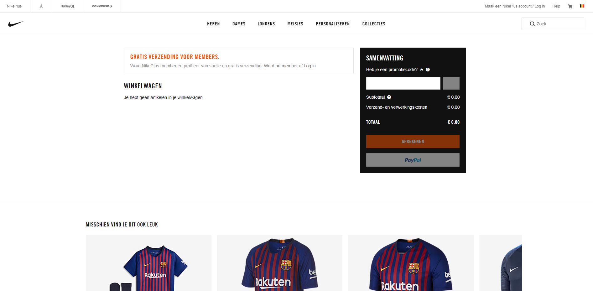 Nike kortingscode: - €5 korting in oktober 2025 (België)