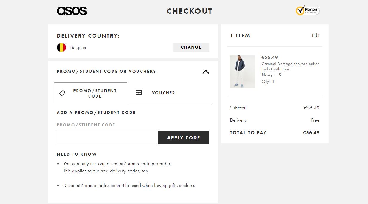 Code promo ASOS : - 15% en avril 2026 (Belgique)