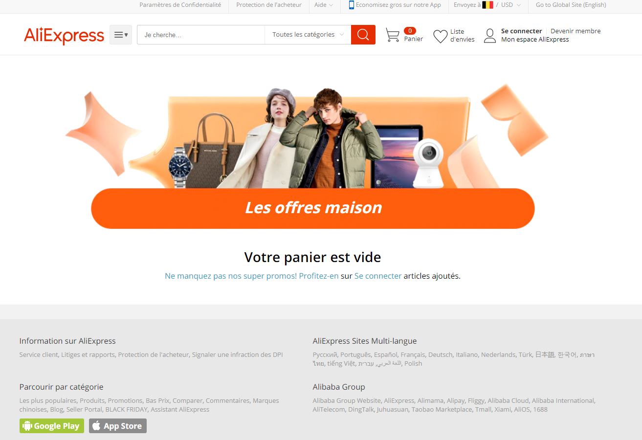 Code promo AliExpress : - €4 en décembre 2025 (Belgique)