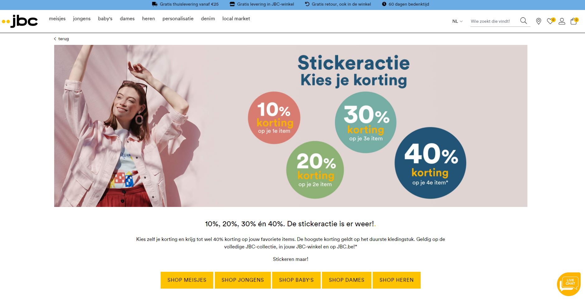 JBC kortingscode: - €5 korting in oktober 2025 (België)